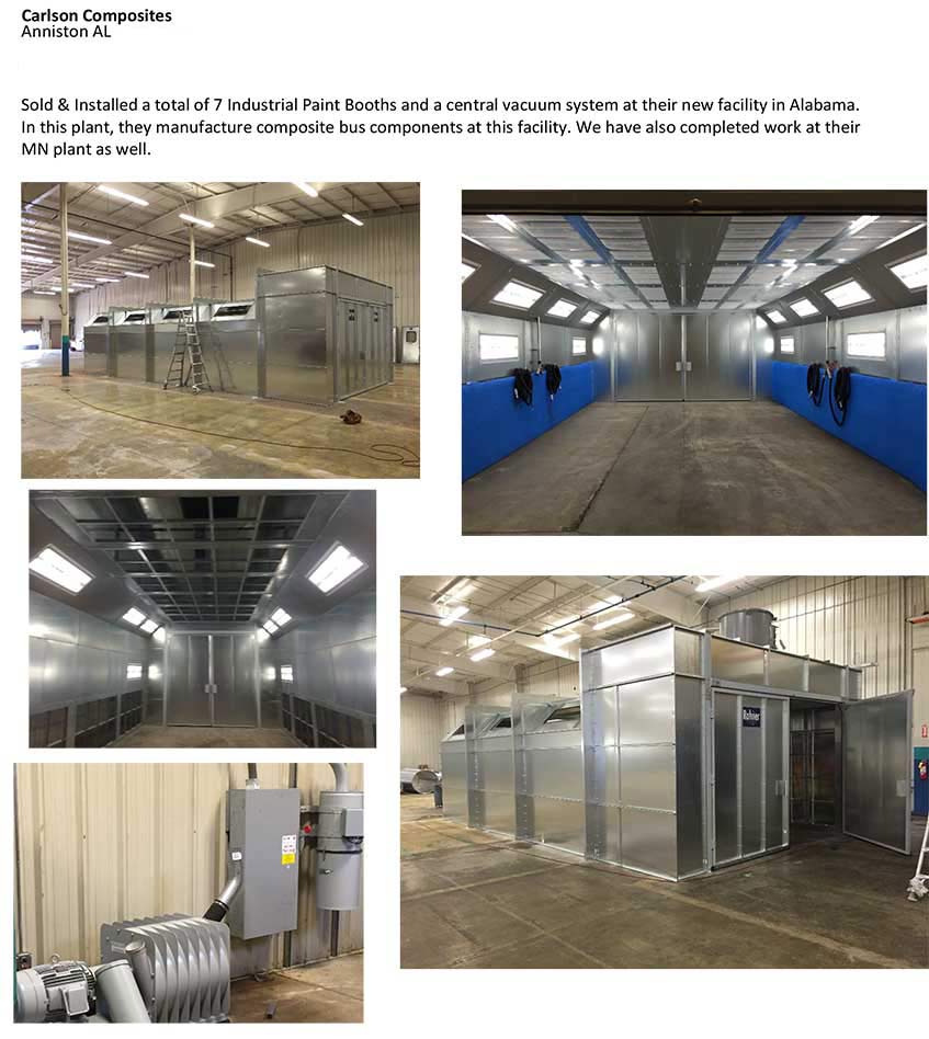 References & Recent Projects | Paintbooth.com