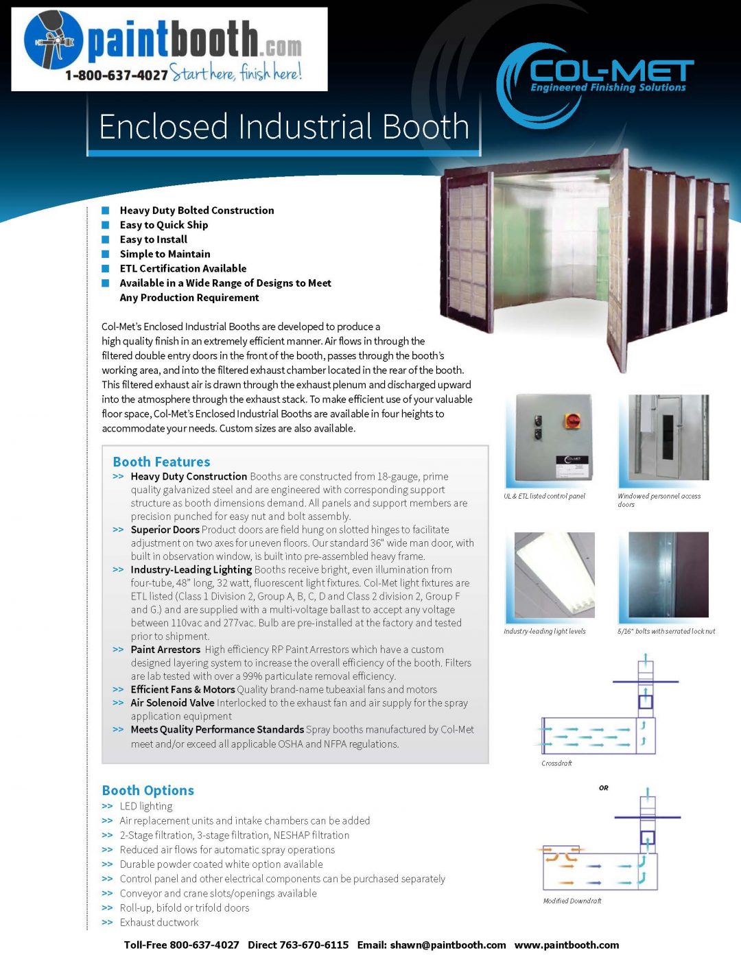 The Enclosed Industrial Paint Booth Is Highly Versatile | Paintbooth.com